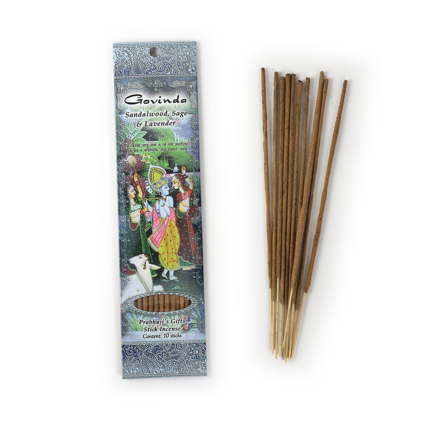 Govinda Incense Sticks - Sandalwood, Sage, and Lavender - Wholesale and ...