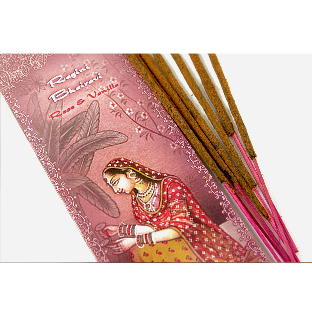 Ragini Bhairavi Incense Sticks - Rose and Vanilla - Wholesale and ...