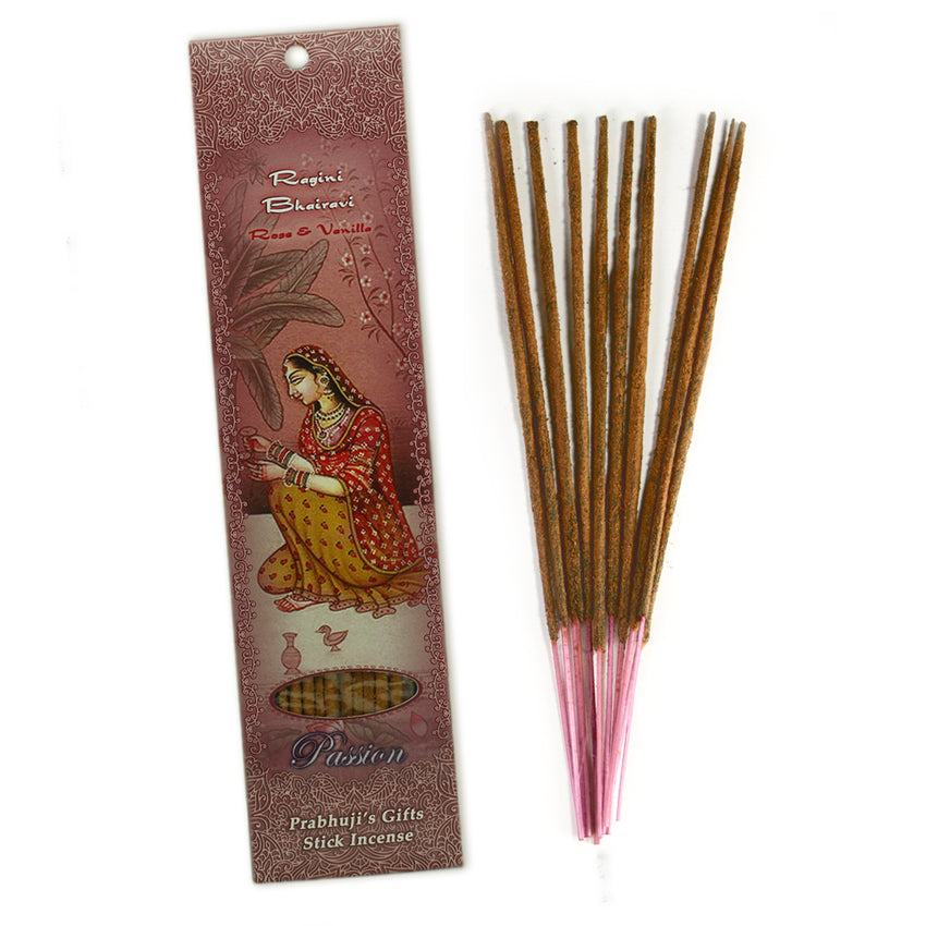 Ragini Bhairavi Incense Sticks - Rose and Vanilla - Wholesale and ...