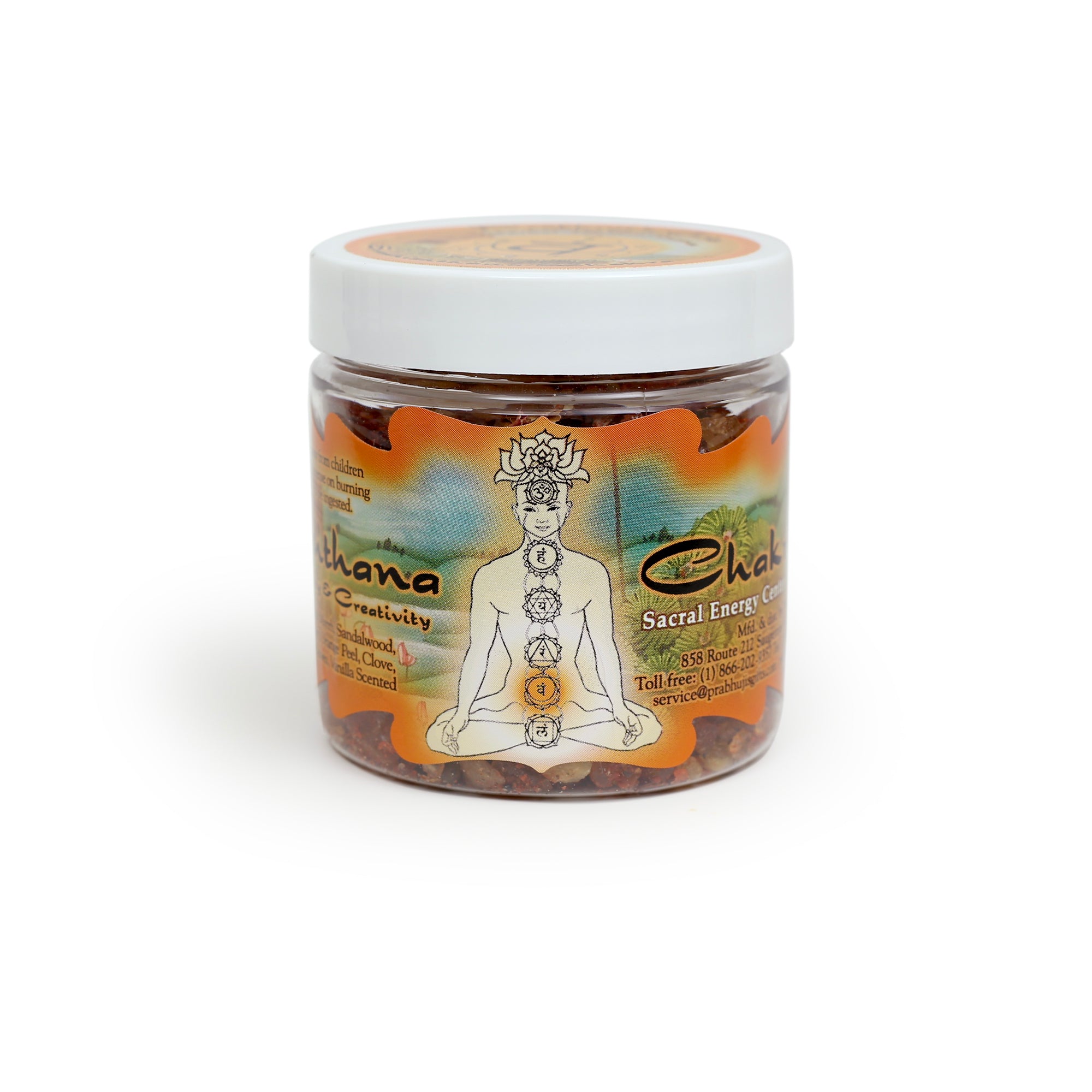 Svadhisthana Chakra Resin Incense Jar (2.4oz) - Sensuality and ...