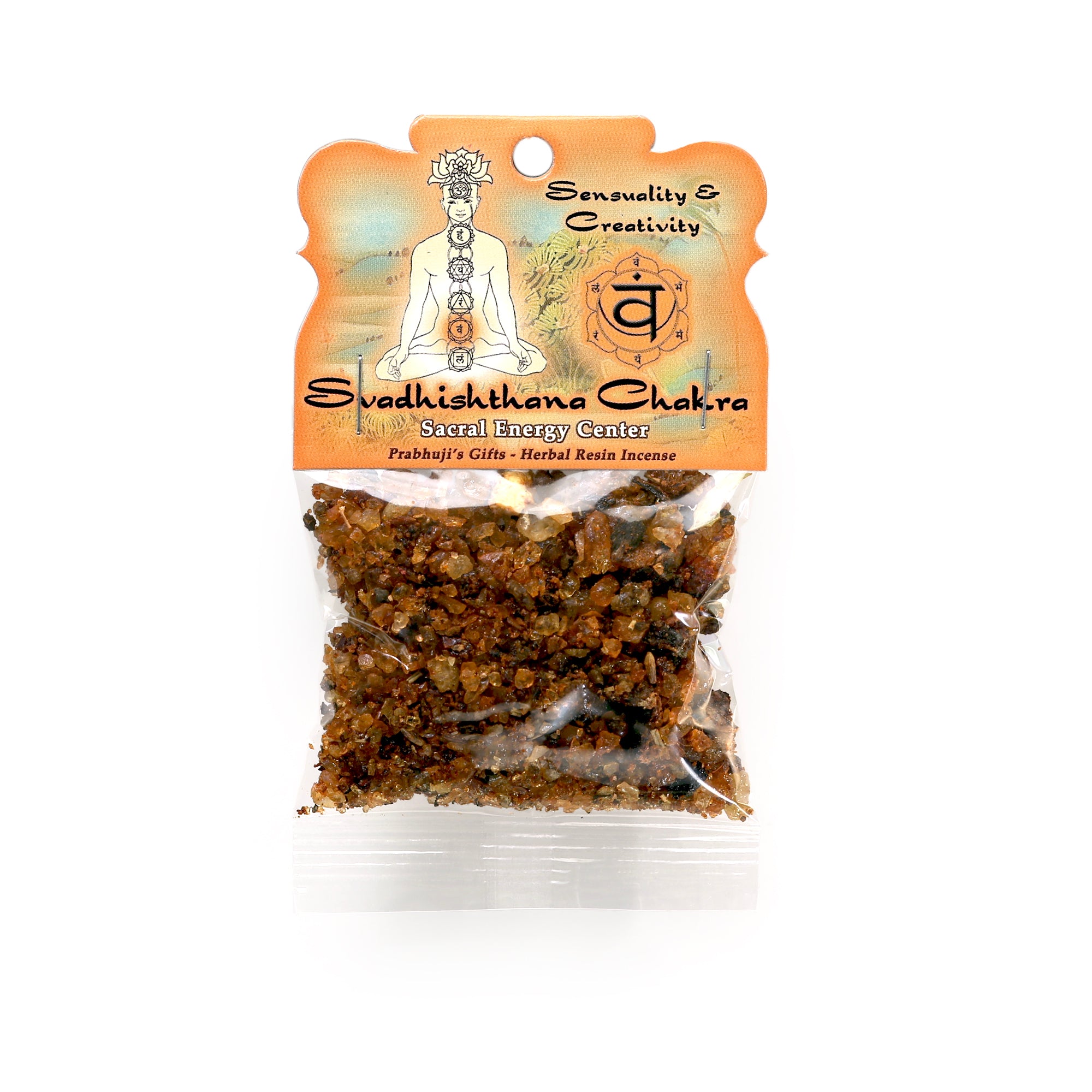 Svadhisthana Chakra Resin Incense Jar (2.4oz) - Sensuality and ...